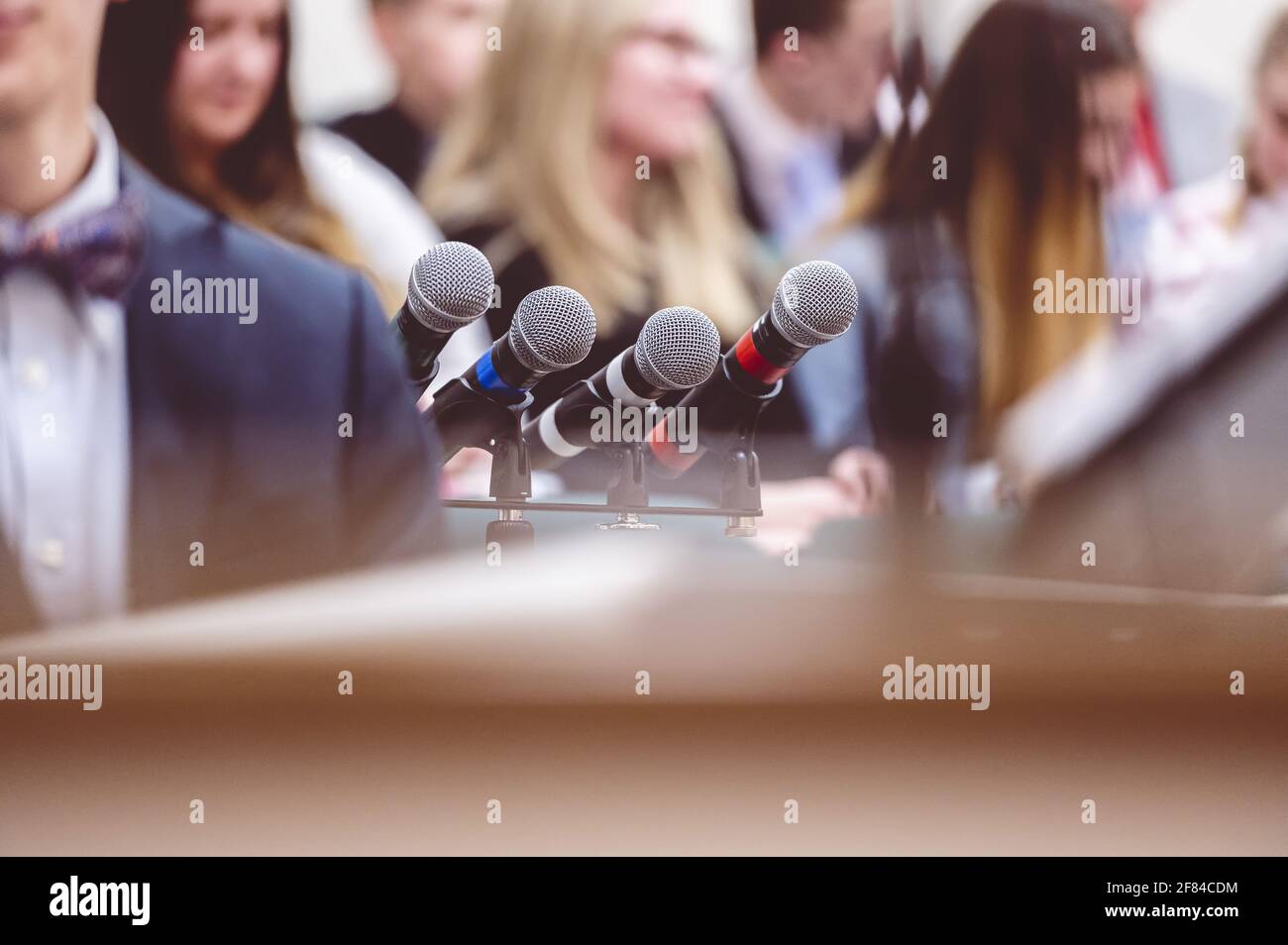 Rostrum microphones hi-res stock photography and images - Alamy