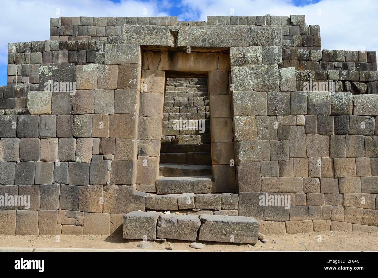 Gate of the Pyramid of the Incas, Ushnu, Vilcashuaman, Ayacucho Region ...