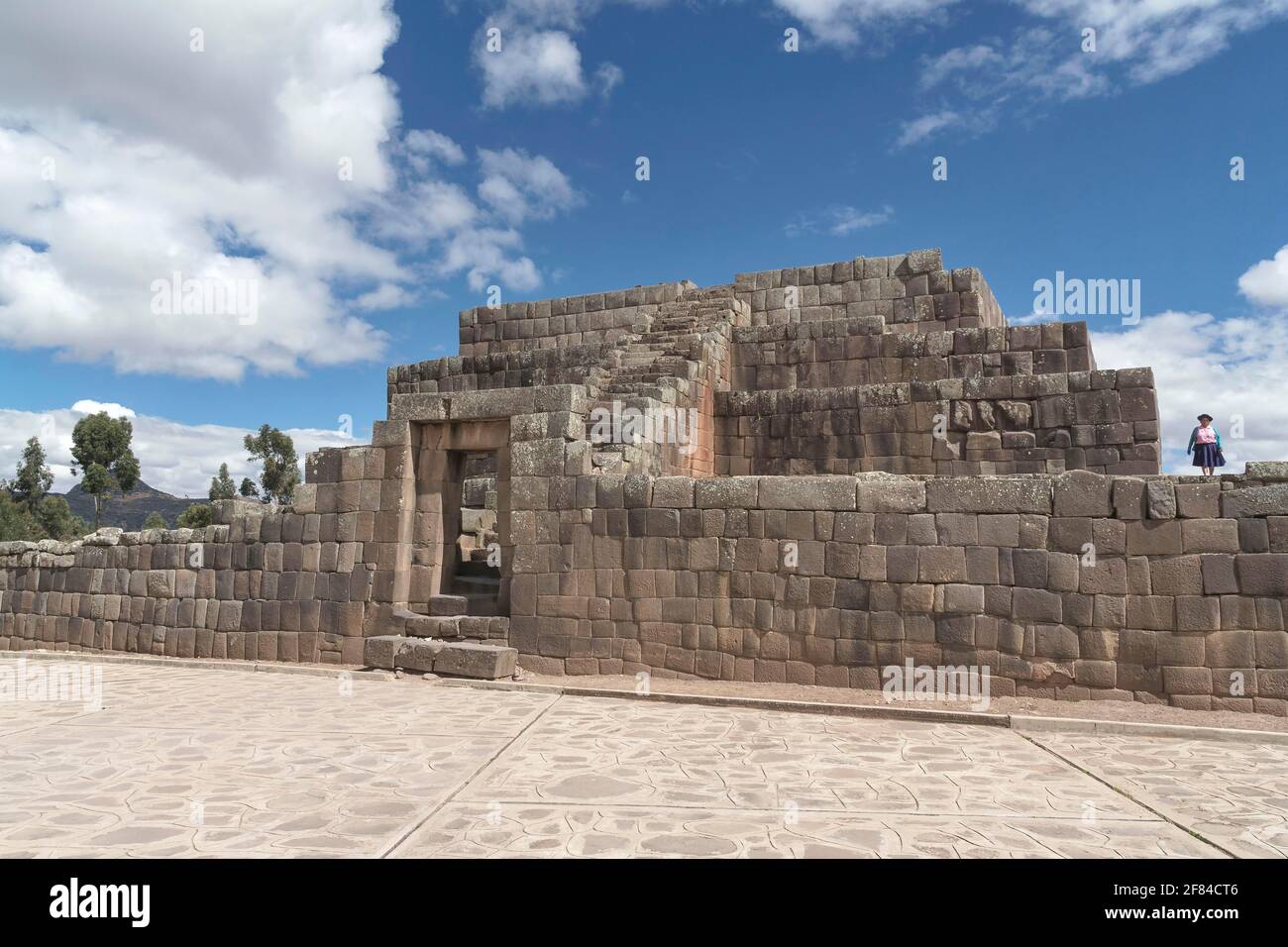 Pyramid of the Incas, Ushnu, Vilcashuaman, Ayacucho region, Peru Stock ...