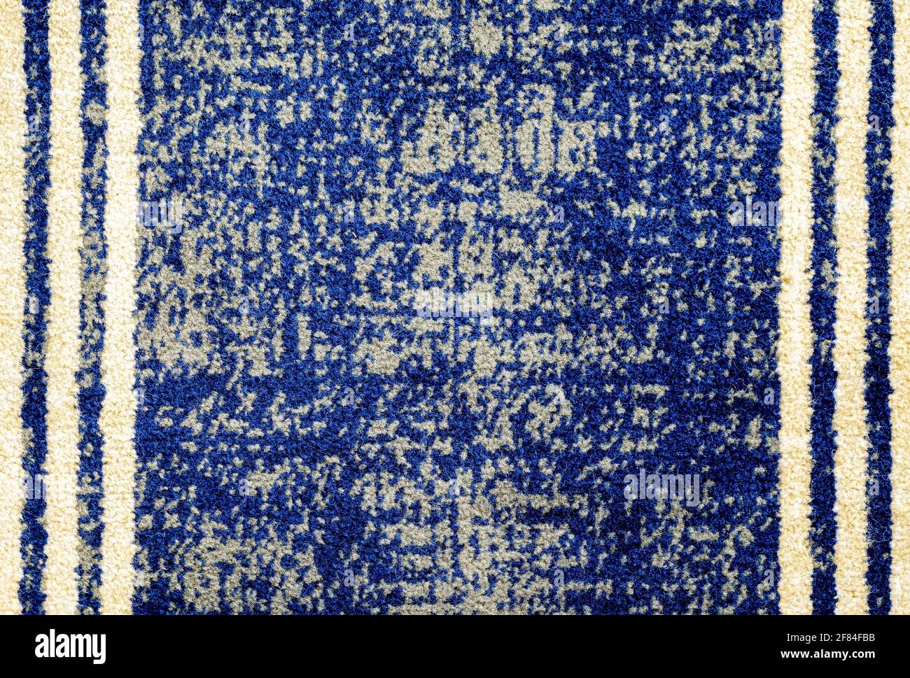 A blue soft fabric carpet with white lines on it Stock Photo - Alamy
