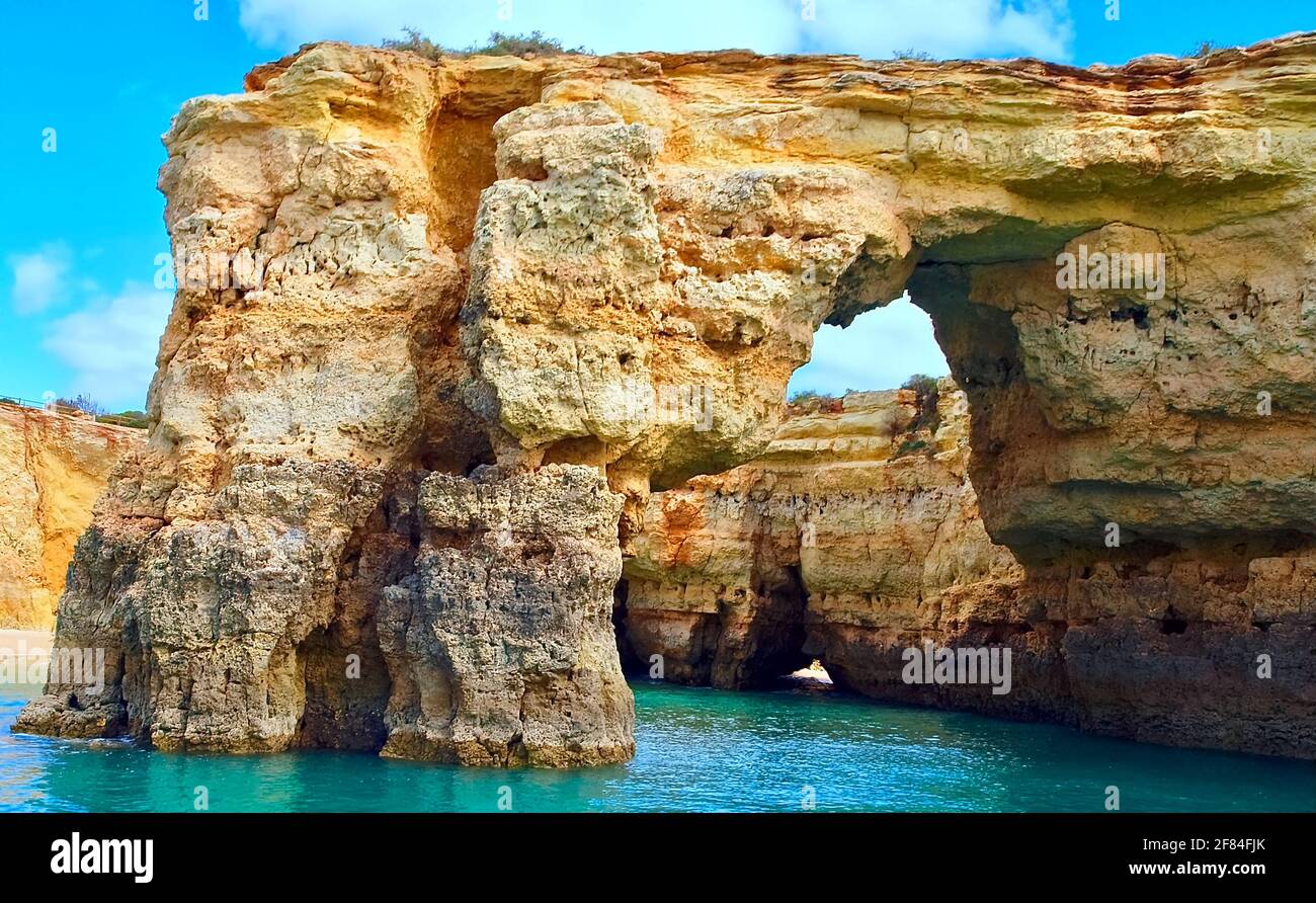 Portugal algarve benagil sea caves hi-res stock photography and images ...