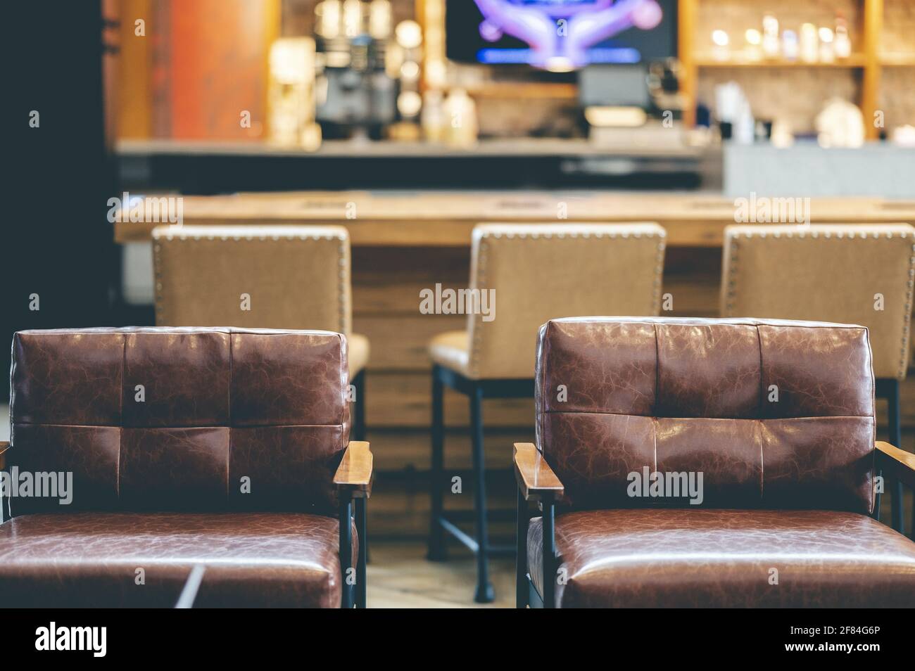 Interior leather bar hi-res stock photography and images - Alamy