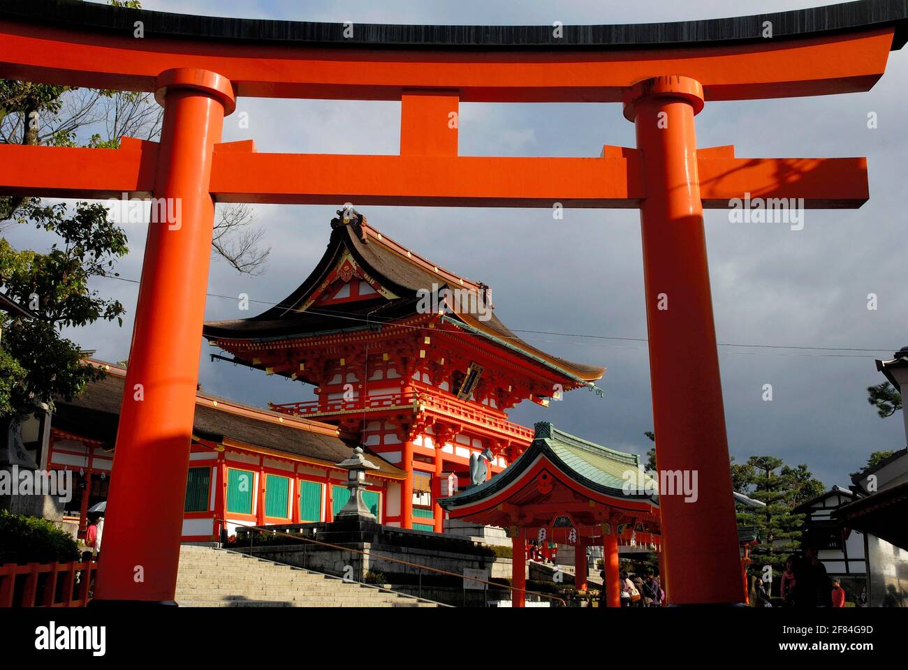 Entrance to the Fushimi Inari shrine, Shinto shrine, Fushimi-ku, Kyoto ...
