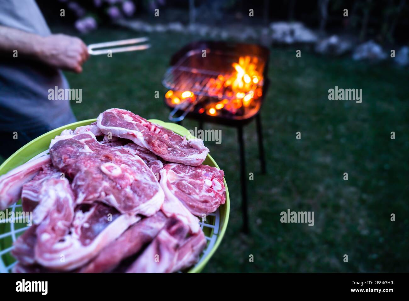 Fire Meat Garden High Resolution Stock Photography and Images - Alamy