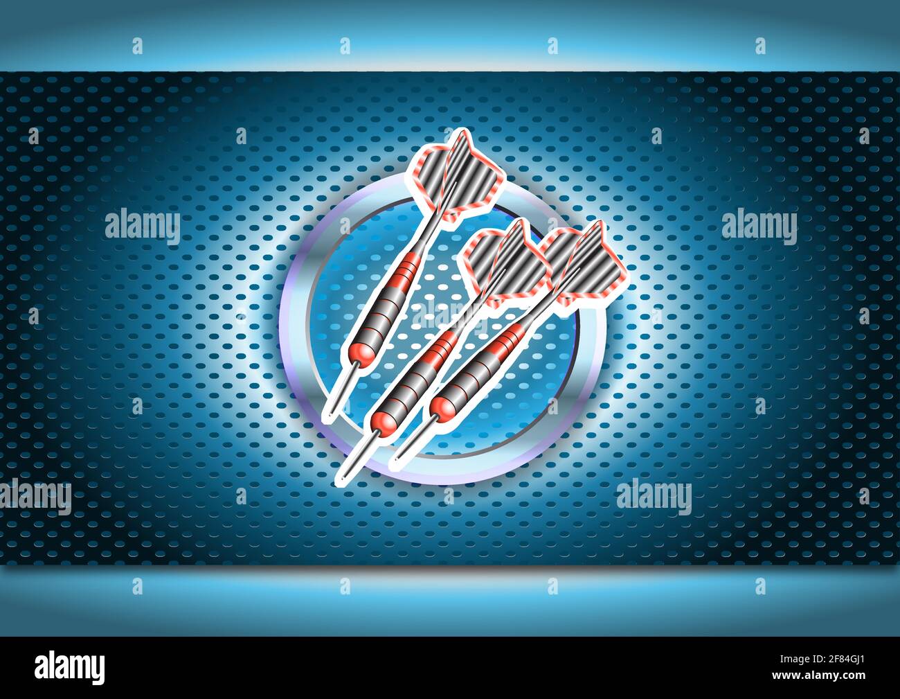 three darts in the chrome ring Stock Vector Image & Art - Alamy