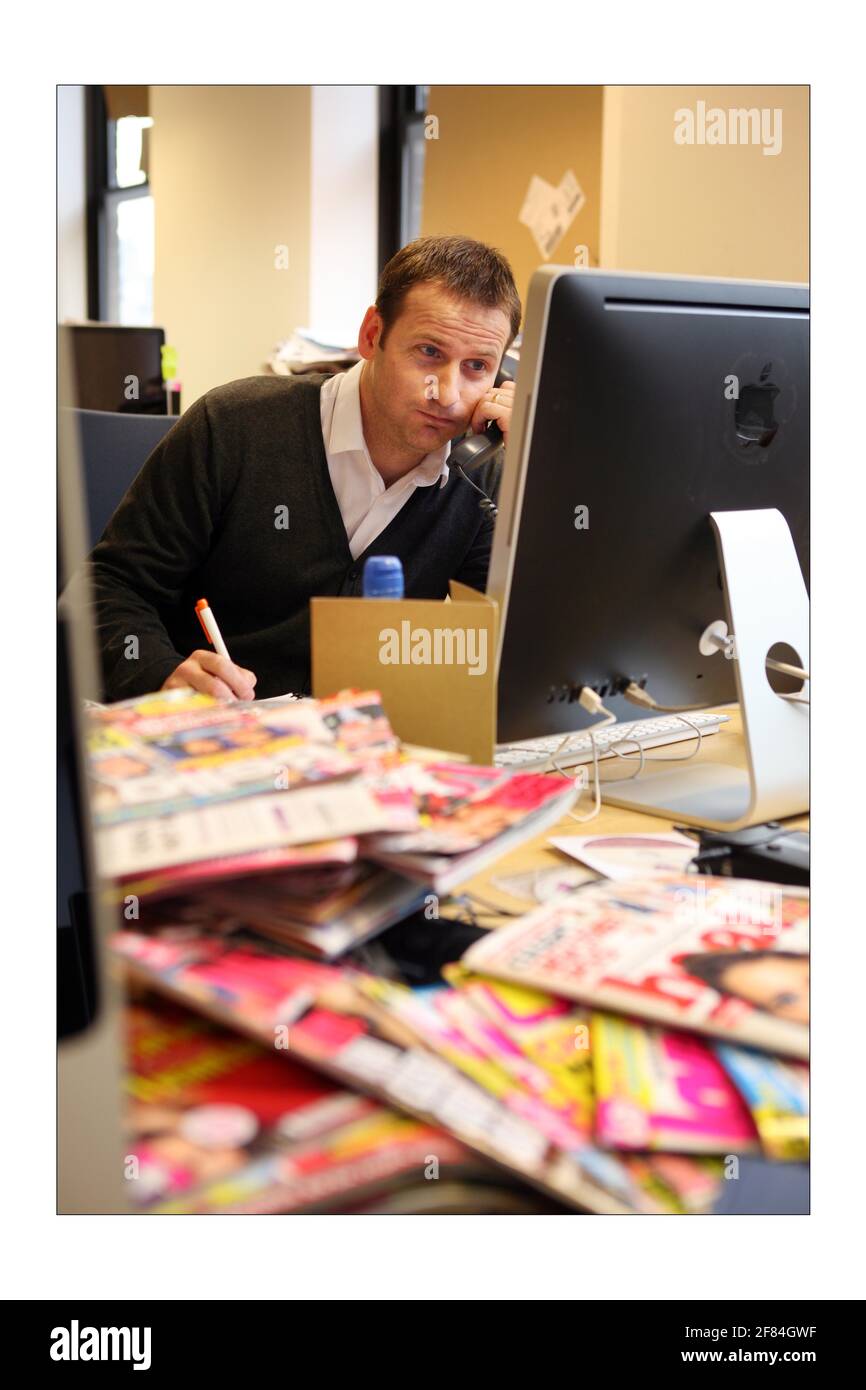 Journalist Nick Harding in his office....Stress testphotograph by David ...