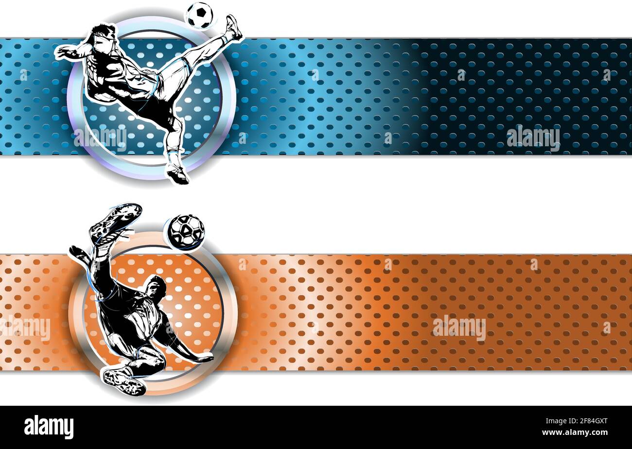 soccer player banners Stock Vector Image & Art - Alamy