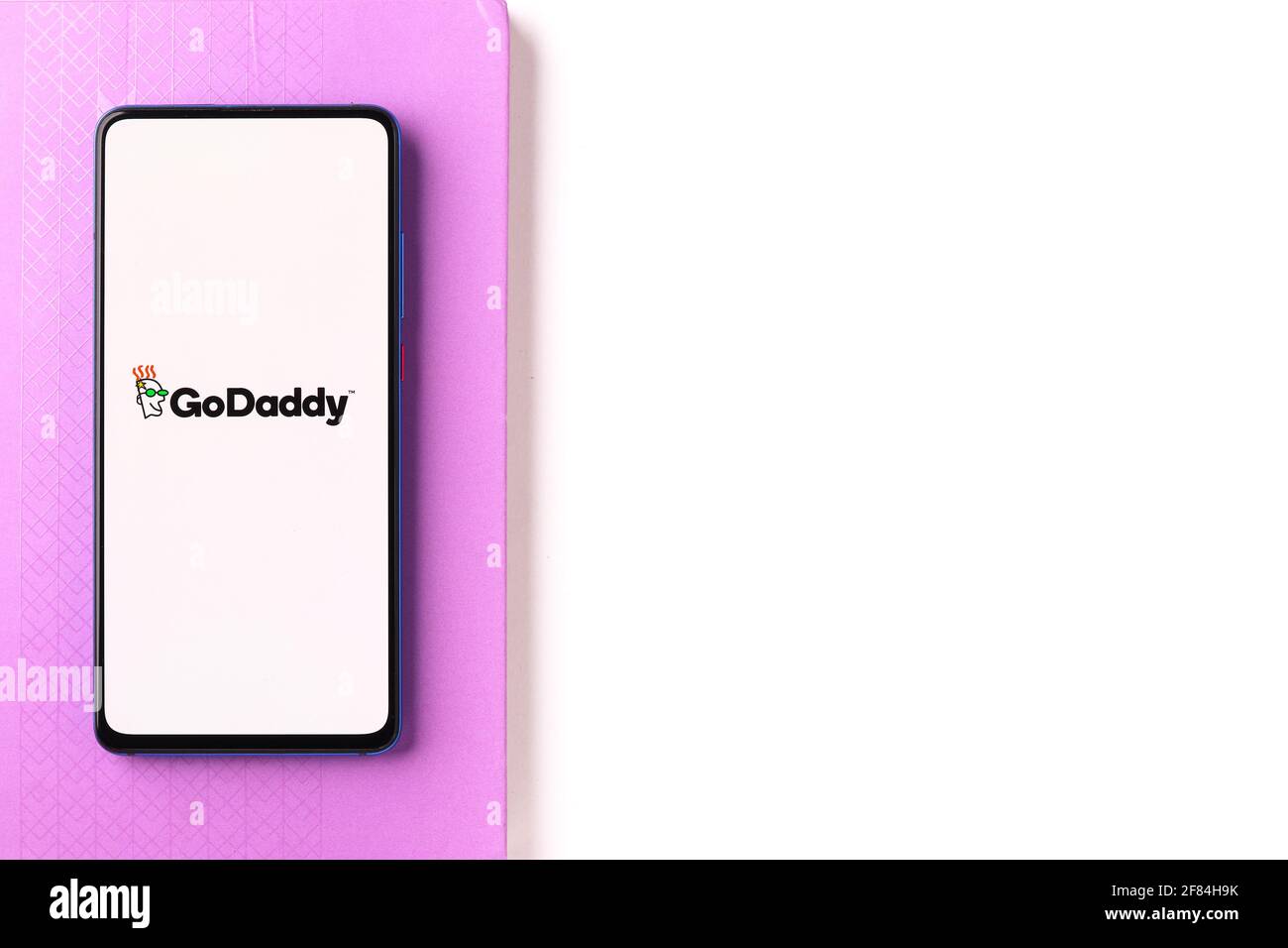 Assam, india - April 10, 2021 : GoDaddy logo on phone screen stock ...