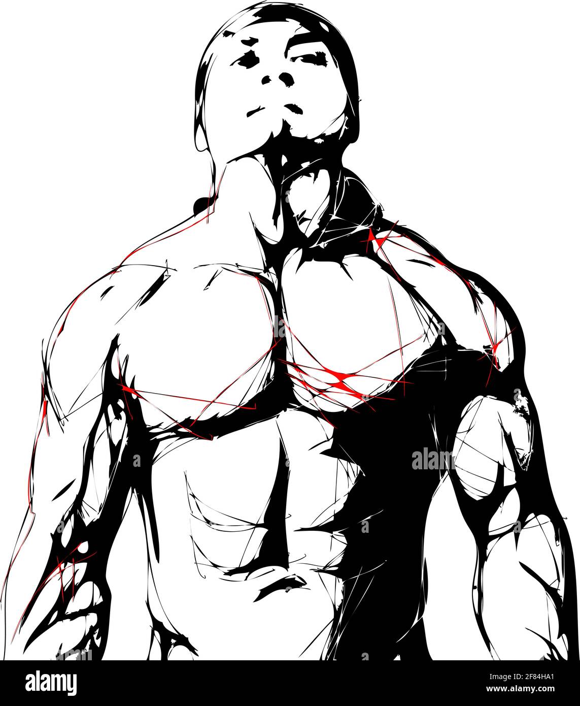 illustration of fighter Stock Vector Image & Art - Alamy