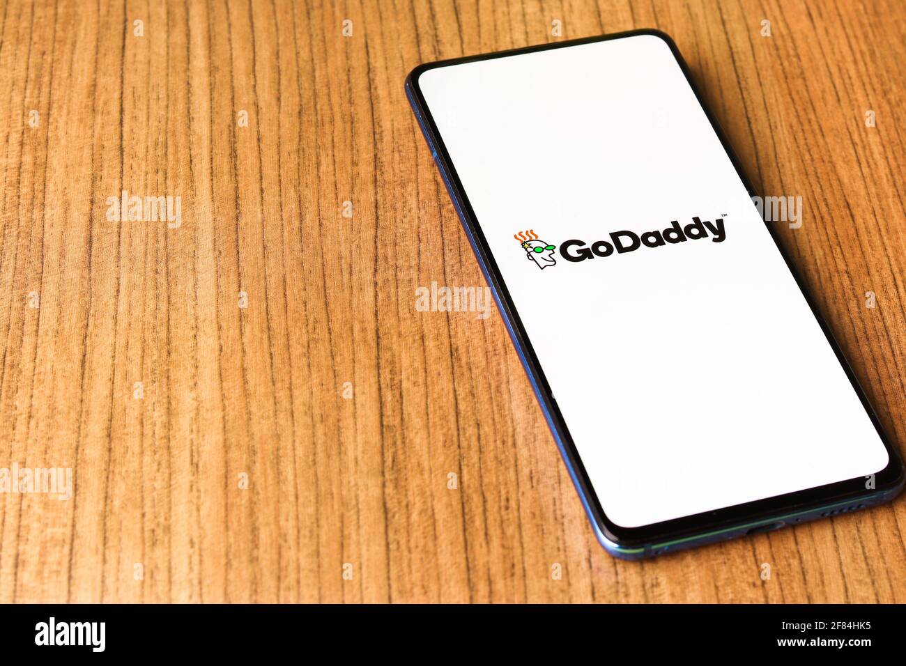 Assam, india - April 10, 2021 : GoDaddy logo on phone screen stock ...
