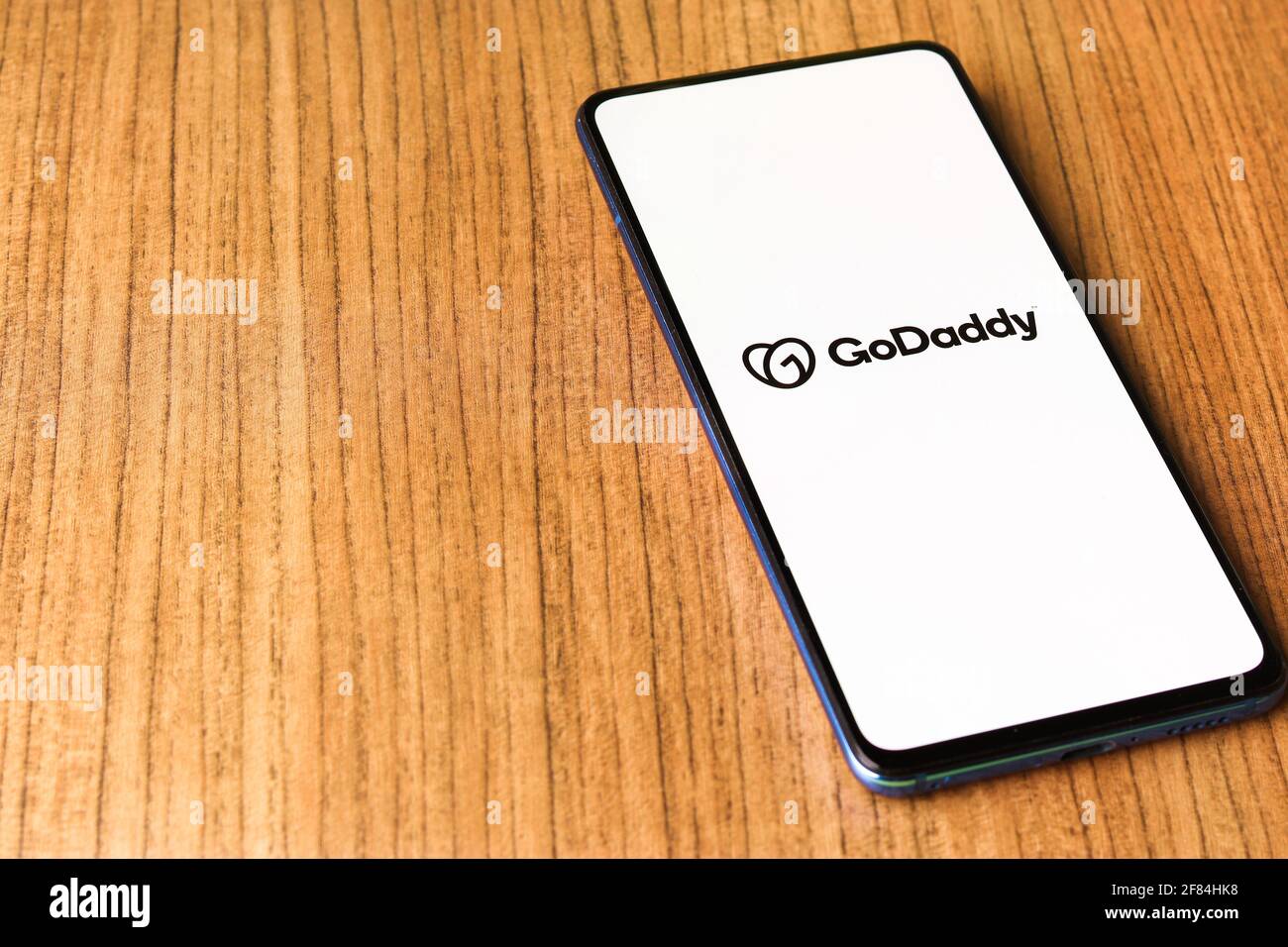 Assam, india - April 10, 2021 : GoDaddy logo on phone screen stock ...