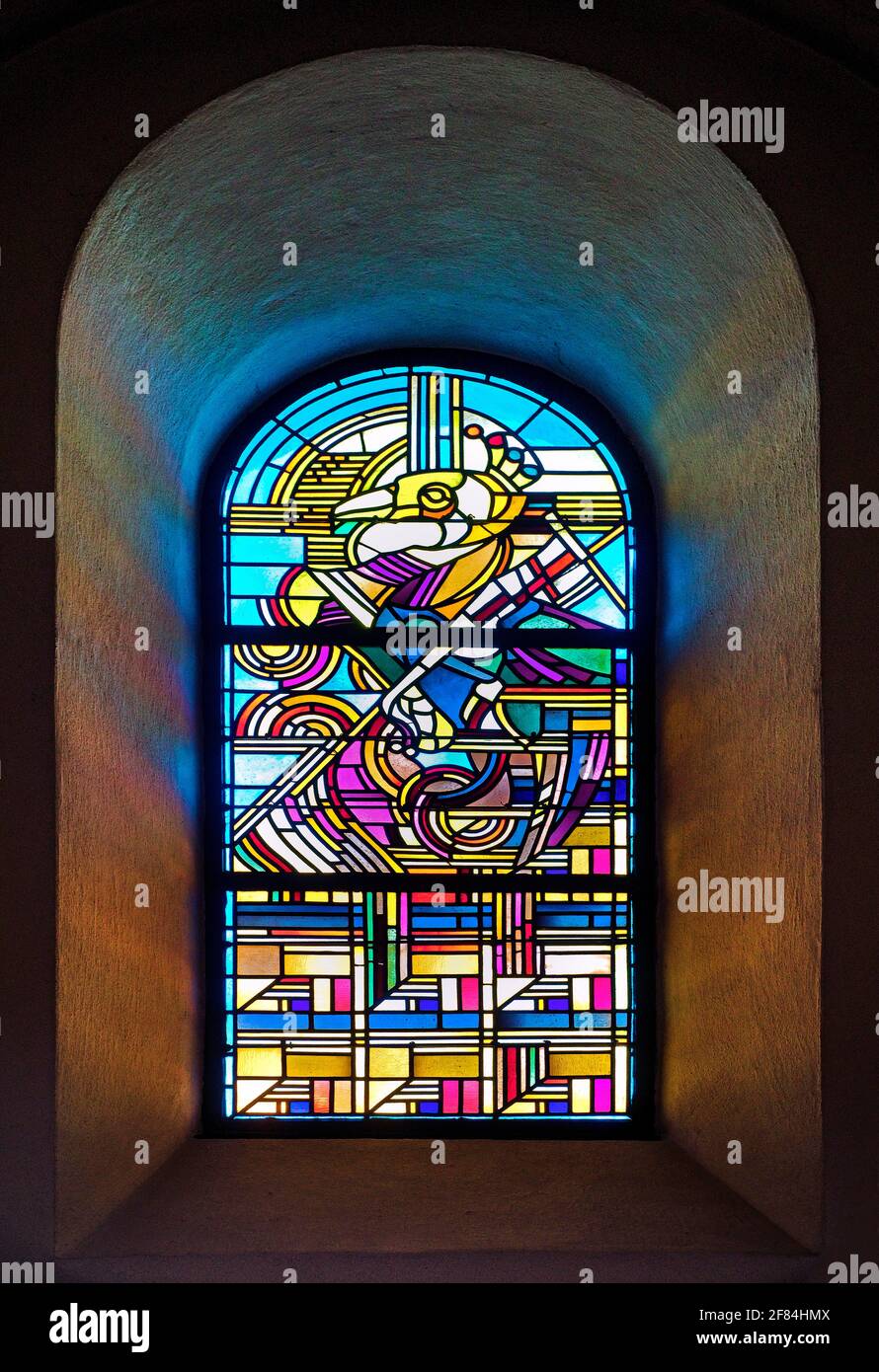 Modern lead window by Johan Thorn Prikker in the north aisle, St ...
