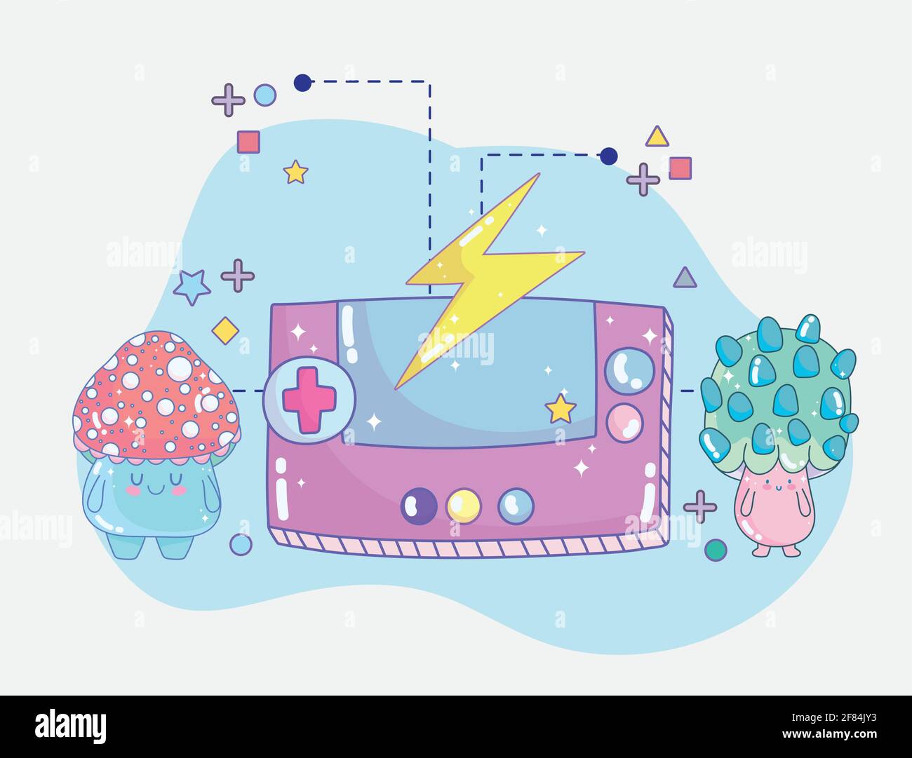 video game console portable cartoon Stock Vector Image & Art - Alamy