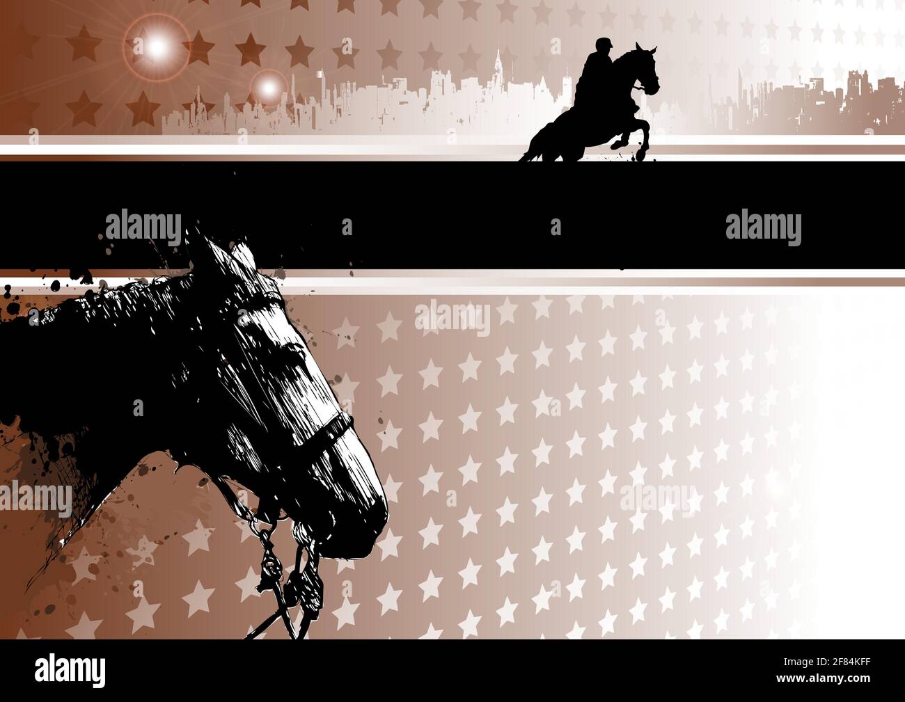 horse poster background Stock Vector Image & Art - Alamy