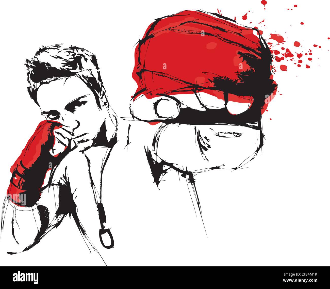 fighting poster background Stock Vector Image & Art - Alamy