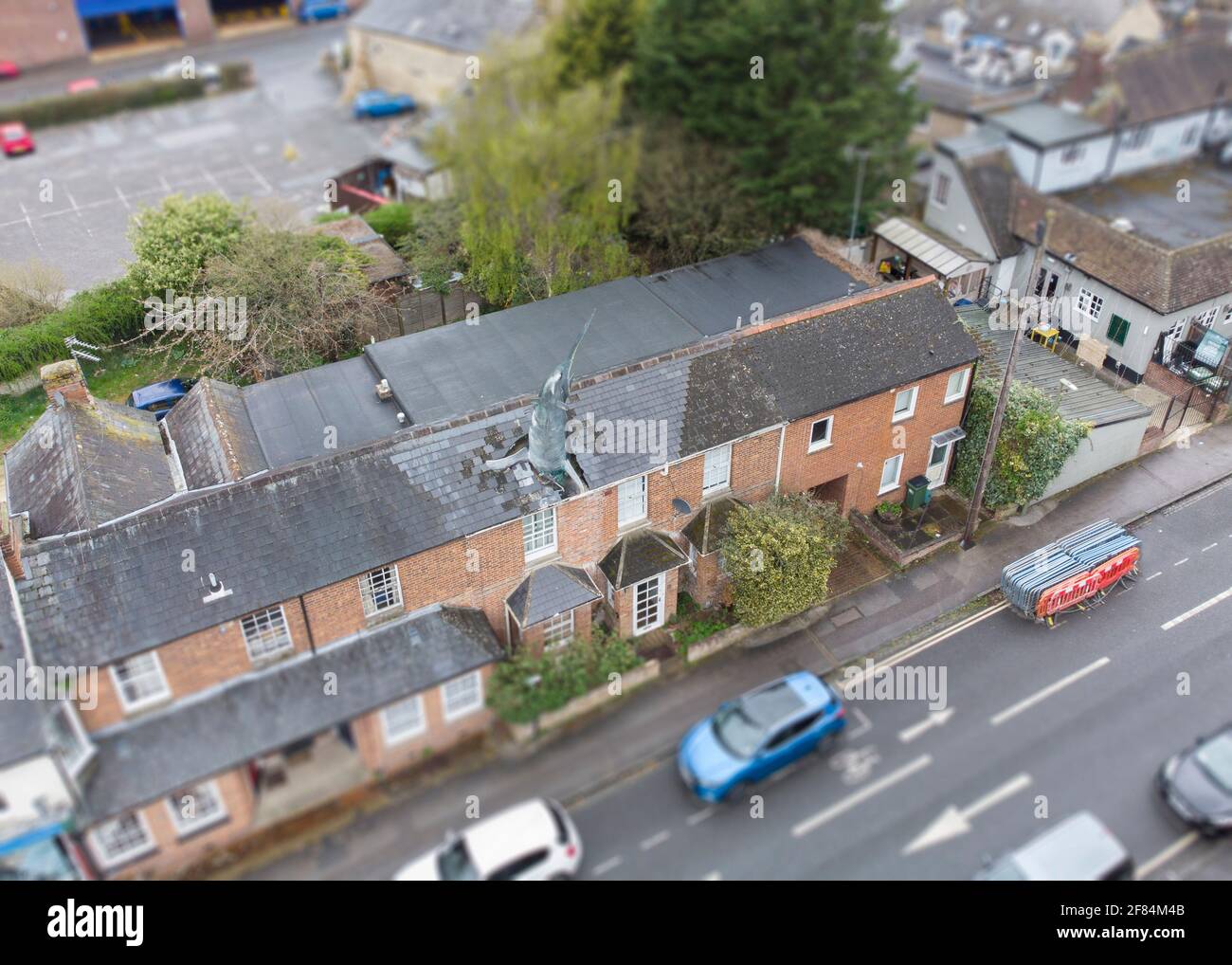 Headington shark in the roof hi-res stock photography and images - Alamy