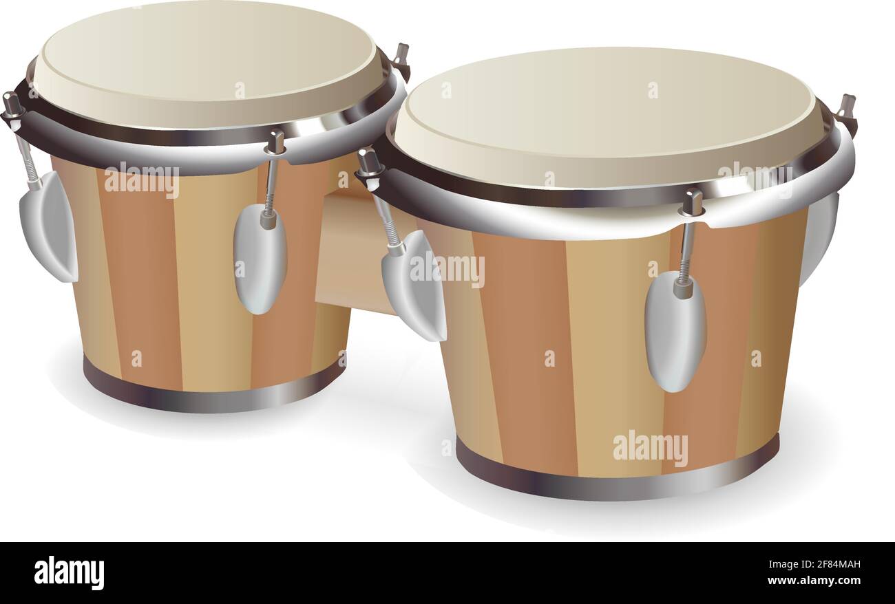 Brown bongos vector illustration Stock Vector Image & Art - Alamy