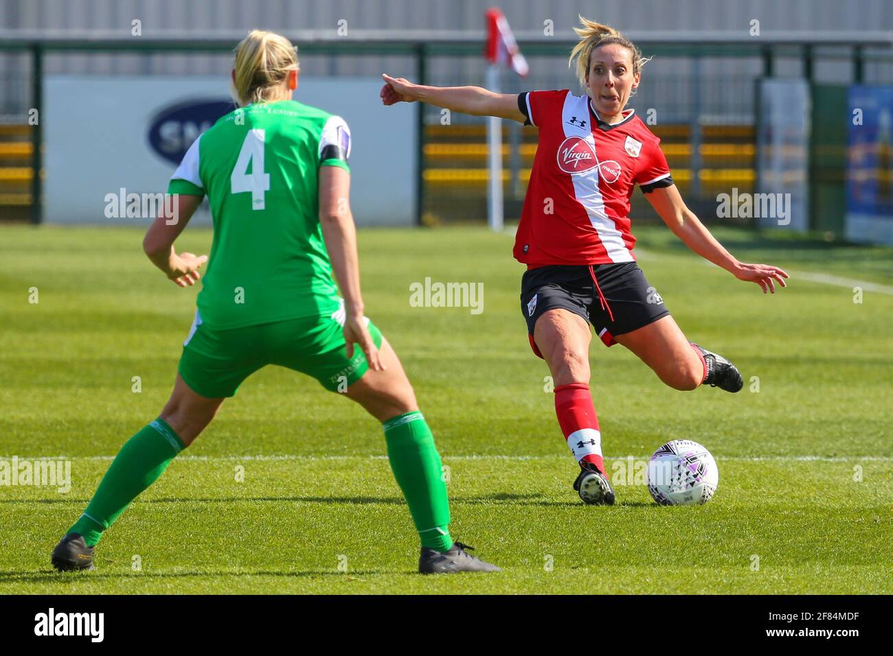 Southampton, UK. 01st Dec, 2019. Shelly Provan (Southampton 3) passes ...