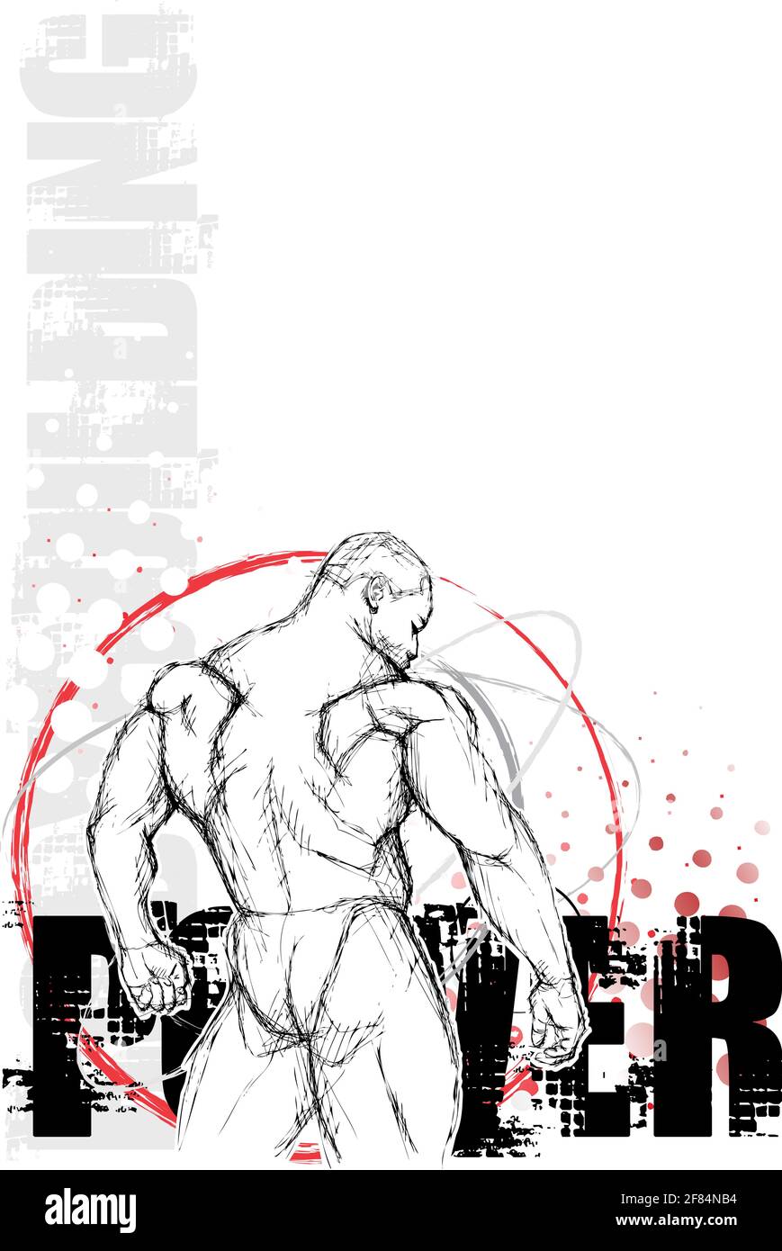 bodybuilding poster background Stock Vector Image & Art - Alamy