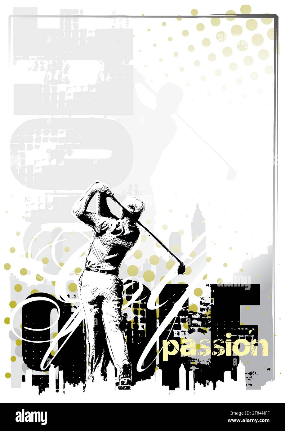 golf poster background Stock Vector Image & Art - Alamy