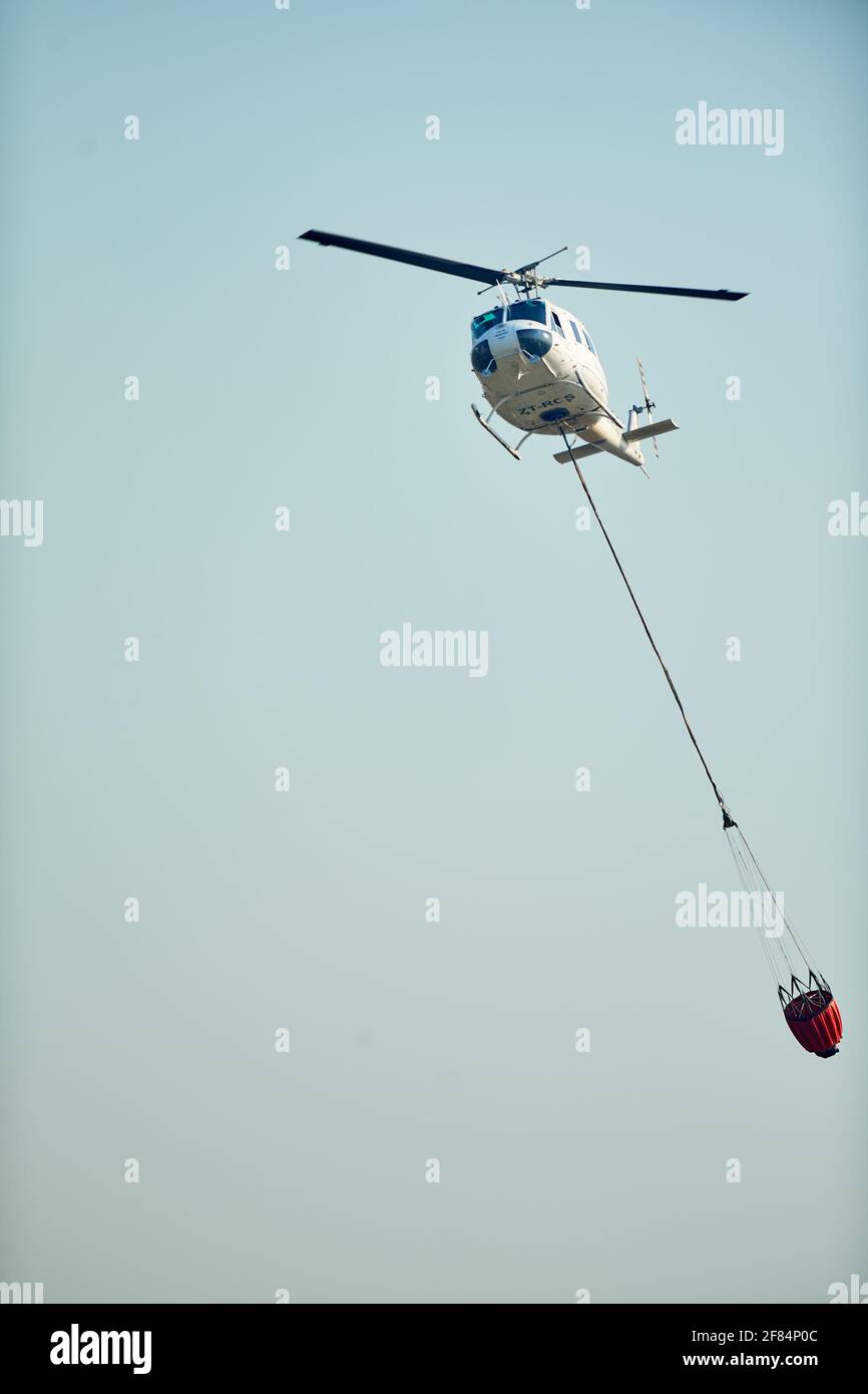 Black Hawk fire fighting helicopter, Stellenbosch Stock Photo - Alamy