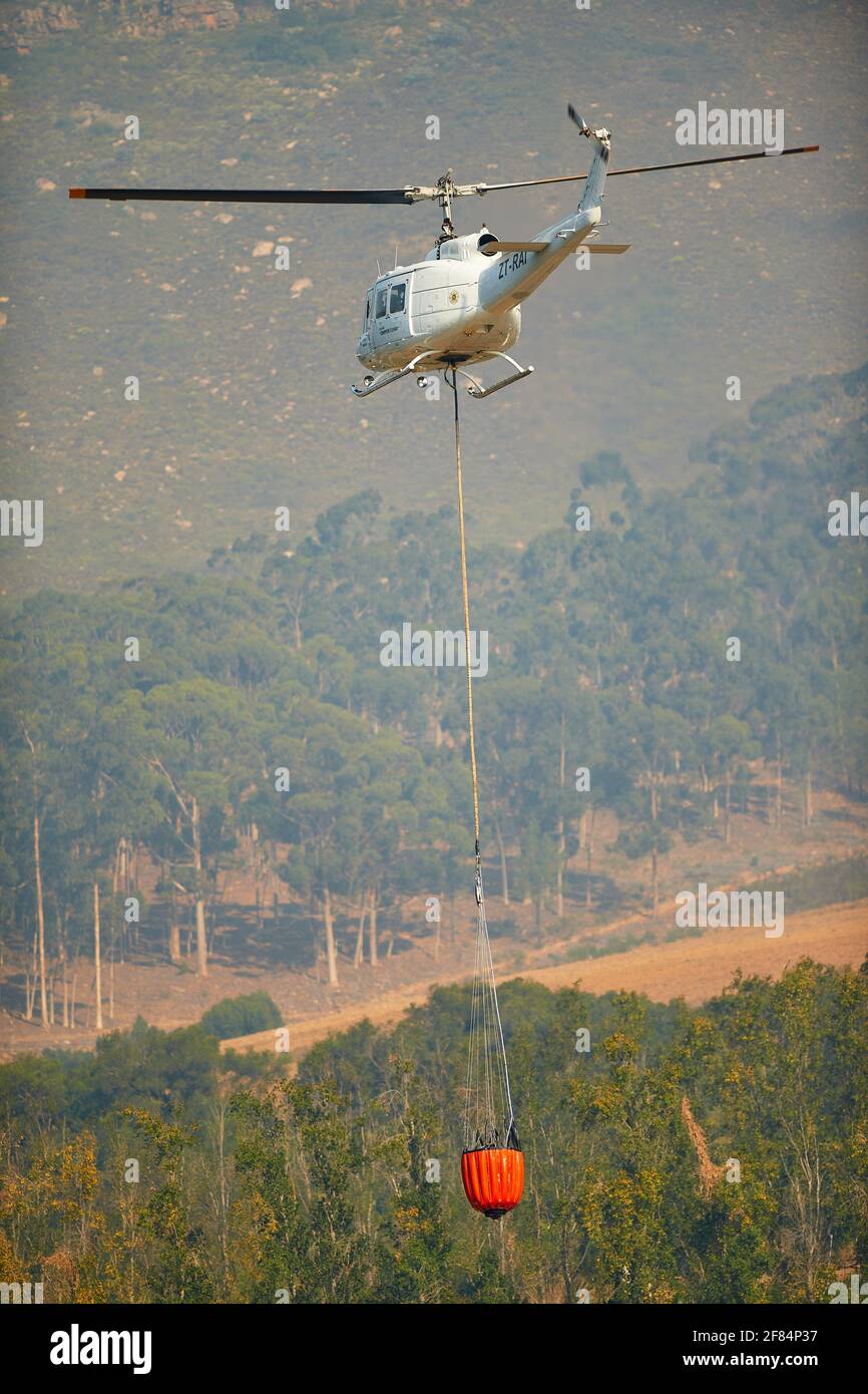 Black Hawk fire fighting helicopter, Stellenbosch Stock Photo - Alamy