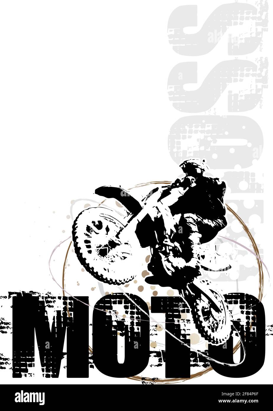 Motorcycle poster background Cut Out Stock Images & Pictures - Alamy