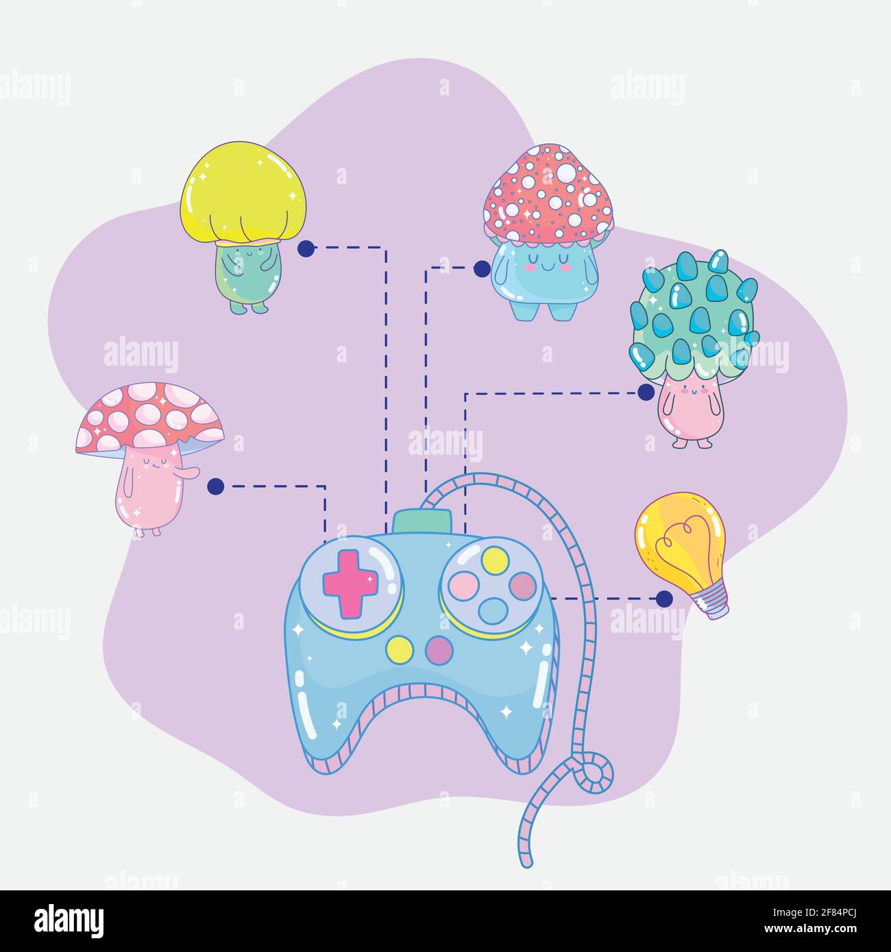 video game control buttons cartoon Stock Vector Image & Art - Alamy