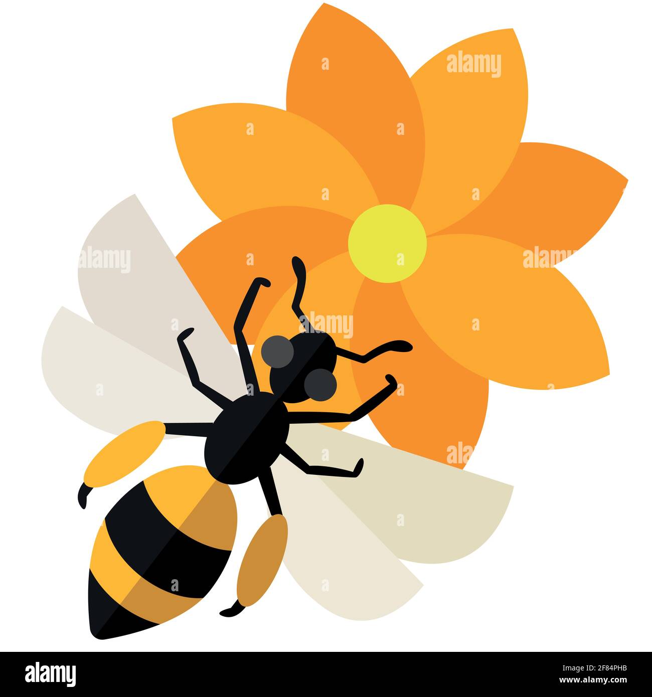 Swarm of bees cartoon hi-res stock photography and images - Alamy