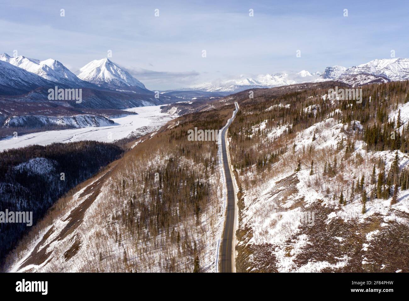Unsafe road in snow hi-res stock photography and images - Alamy