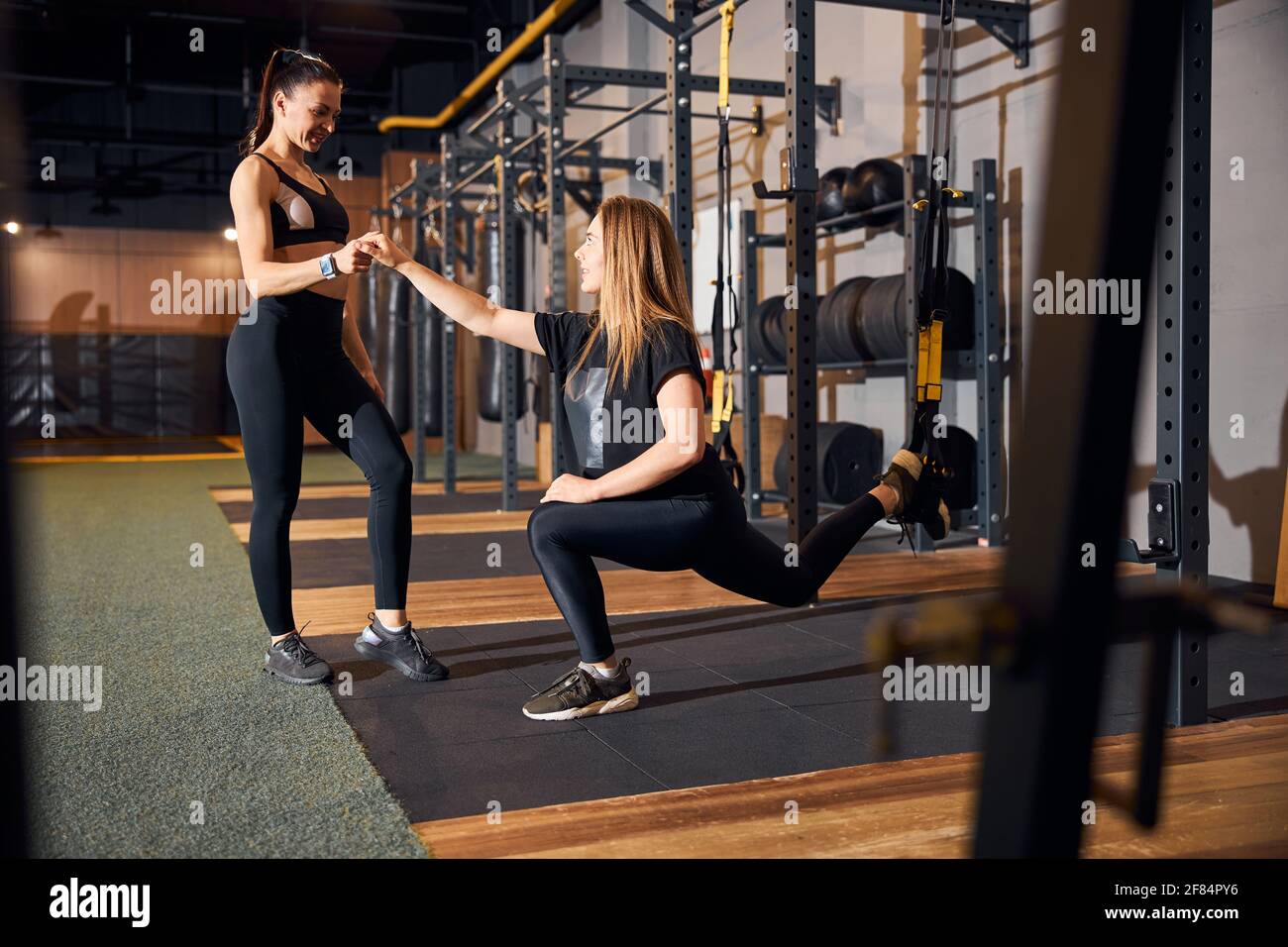 Partner Exercises High Resolution Stock Photography and Images - Alamy