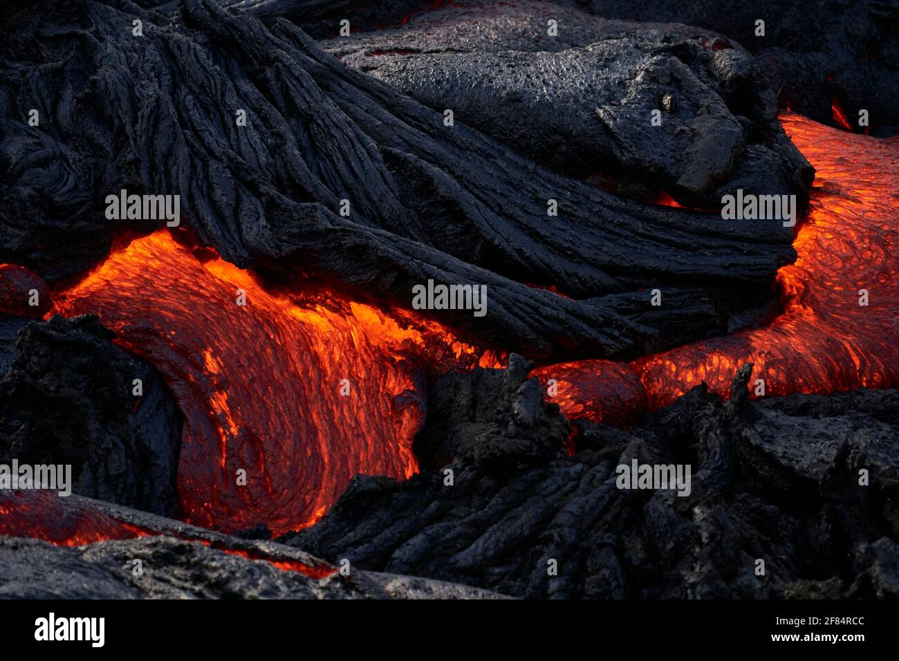 Detail of lava field, Fagradalsfjall volcano, Iceland Stock Photo - Alamy