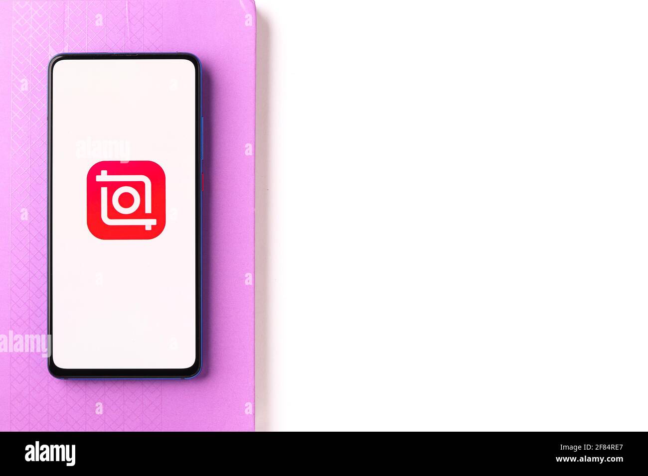 Assam, india - April 10, 2021 : Inshot logo on phone screen stock image ...