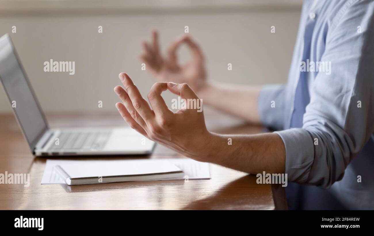 Man practice yoga hi-res stock photography and images - Alamy