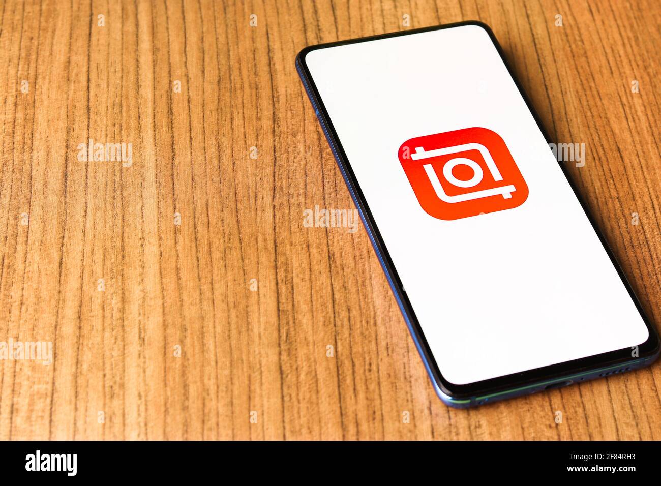 Assam, india - April 10, 2021 : Inshot logo on phone screen stock image ...