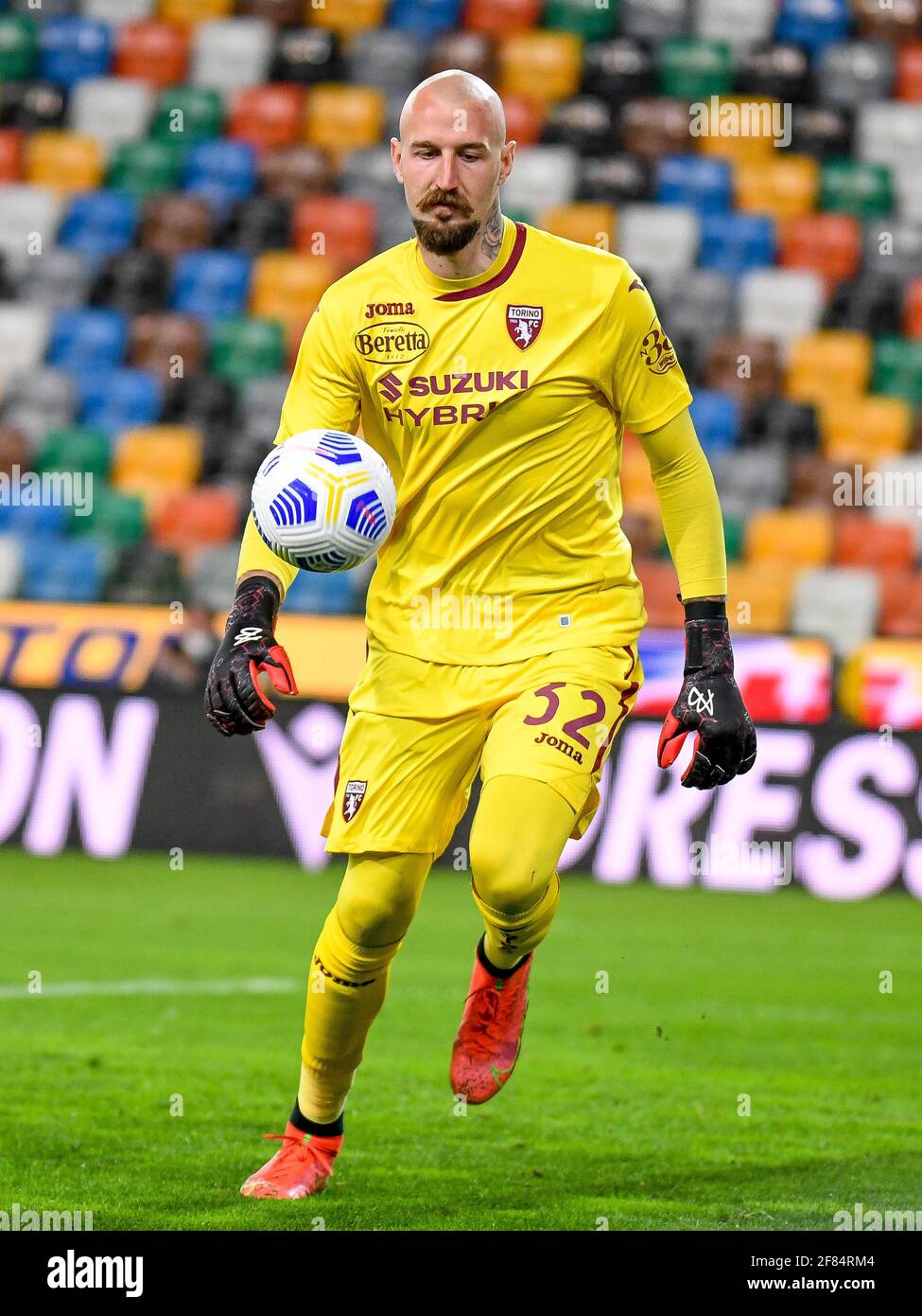 Udine, Italy. 10th Apr, 2021. Vanja Milinkovic-Savic (Torino) portrait ...