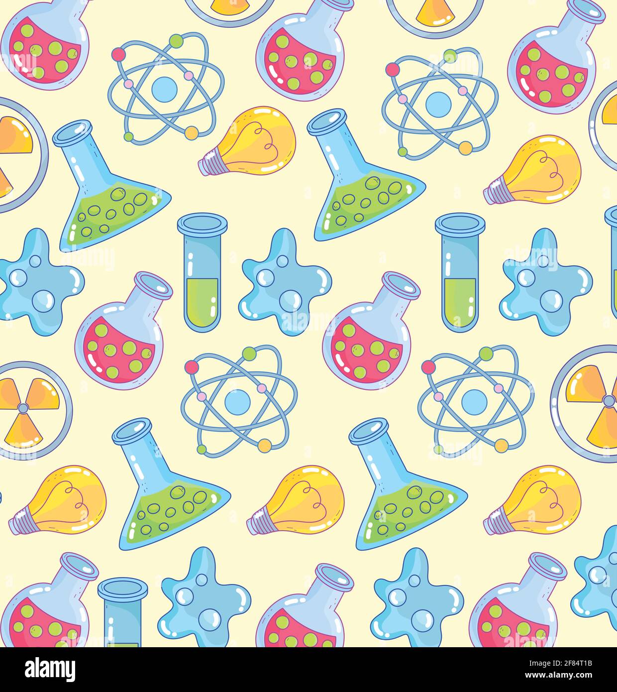 science education atom bulb flasks Stock Vector Image & Art - Alamy