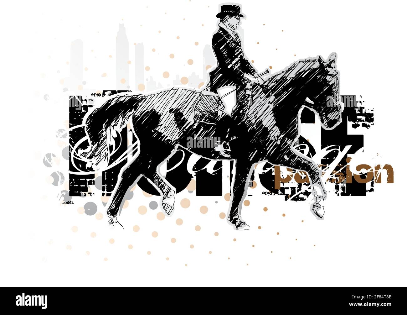 horse poster background Stock Vector Image & Art - Alamy