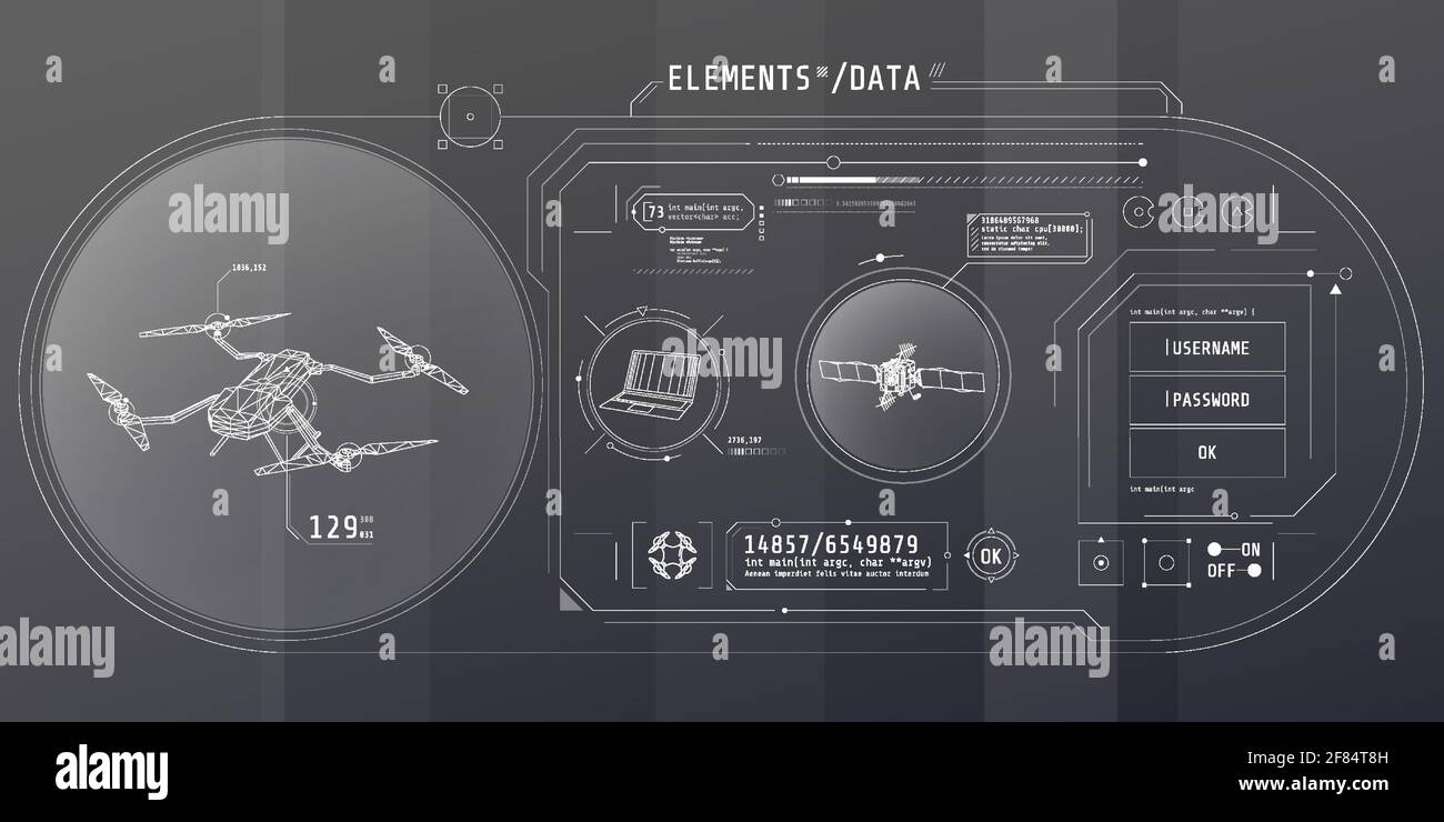 Unmanned drone display Stock Vector Images - Alamy