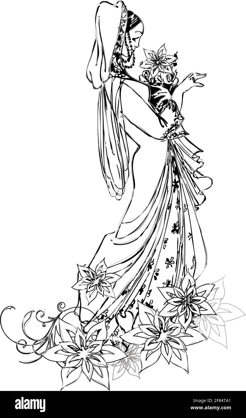 bride vector illustration Stock Vector Image & Art - Alamy