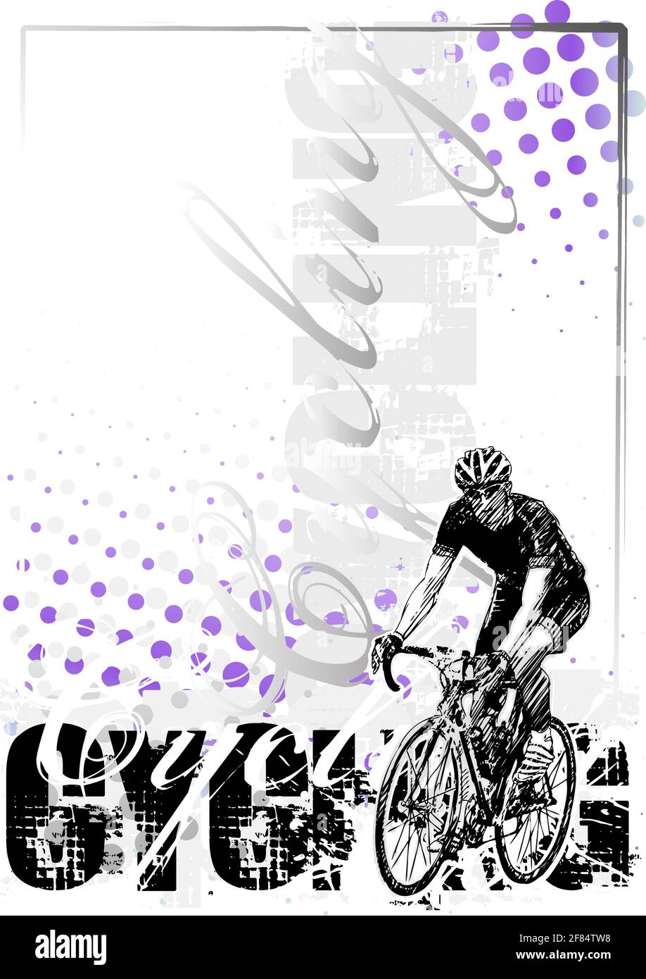 Cycle racing poster Stock Vector Images - Alamy