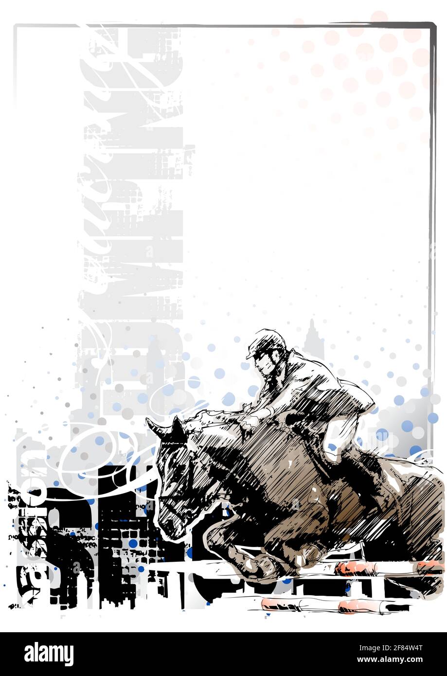 horse poster background Stock Vector Image & Art - Alamy