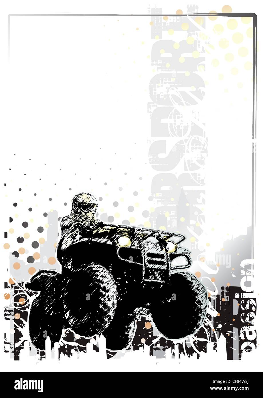 quad bike poster background Stock Vector Image & Art - Alamy