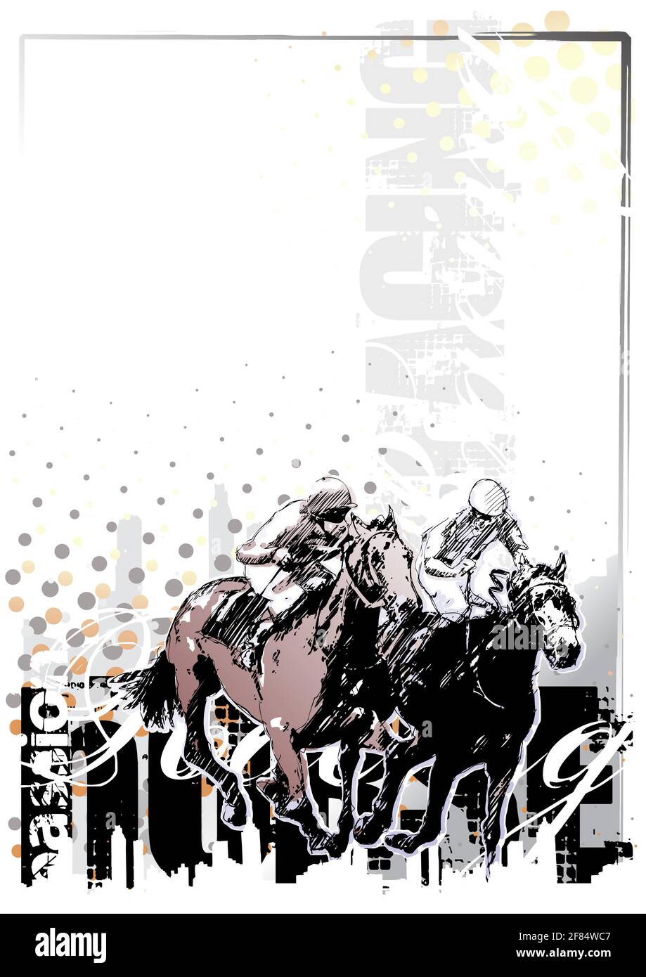 horse poster background Stock Vector Image & Art - Alamy