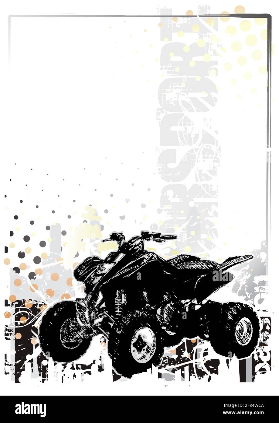 quad bike poster background Stock Vector Image & Art - Alamy