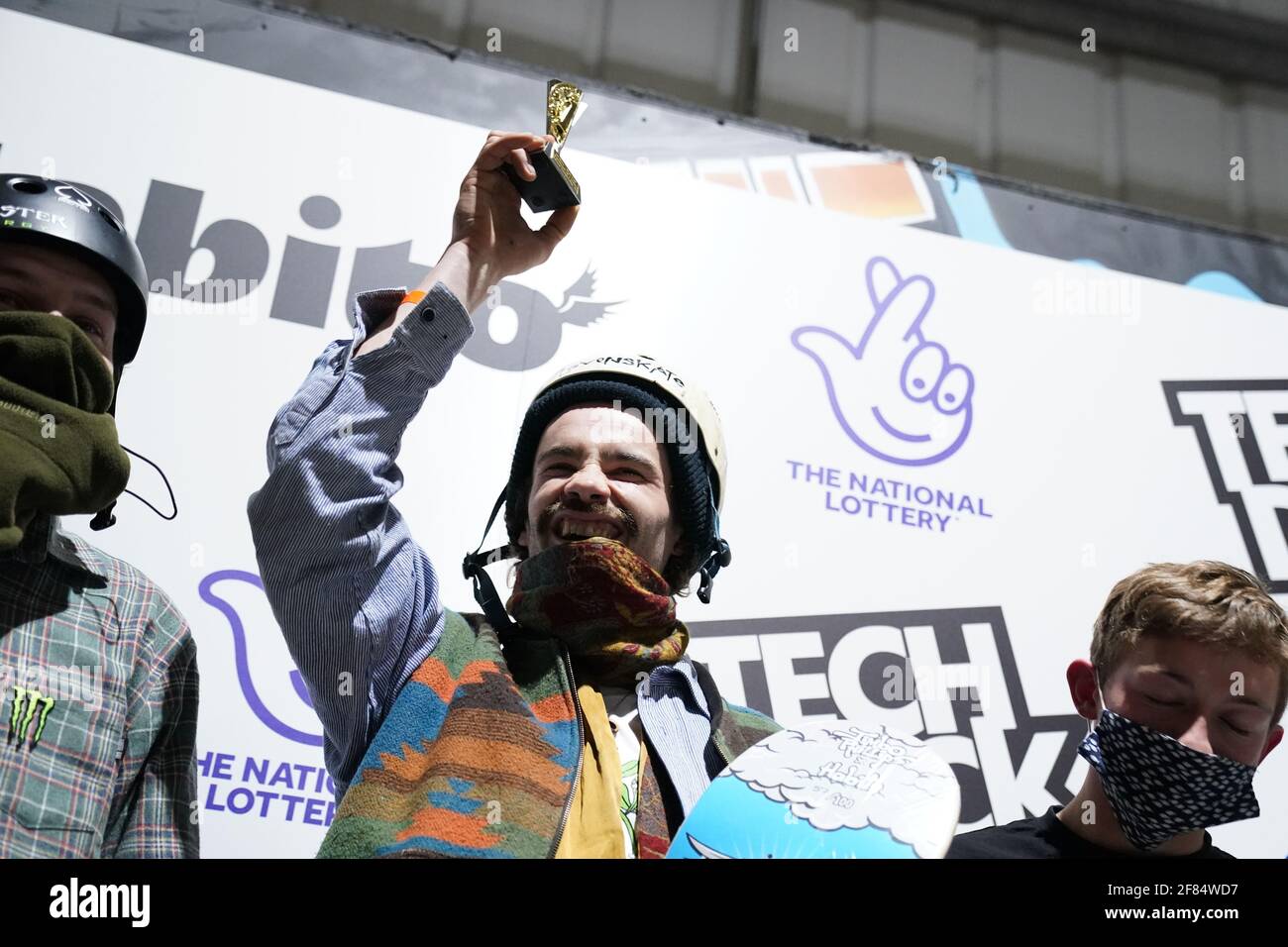 Alex Hallford celebrates after winning the Men's Park event during the ...
