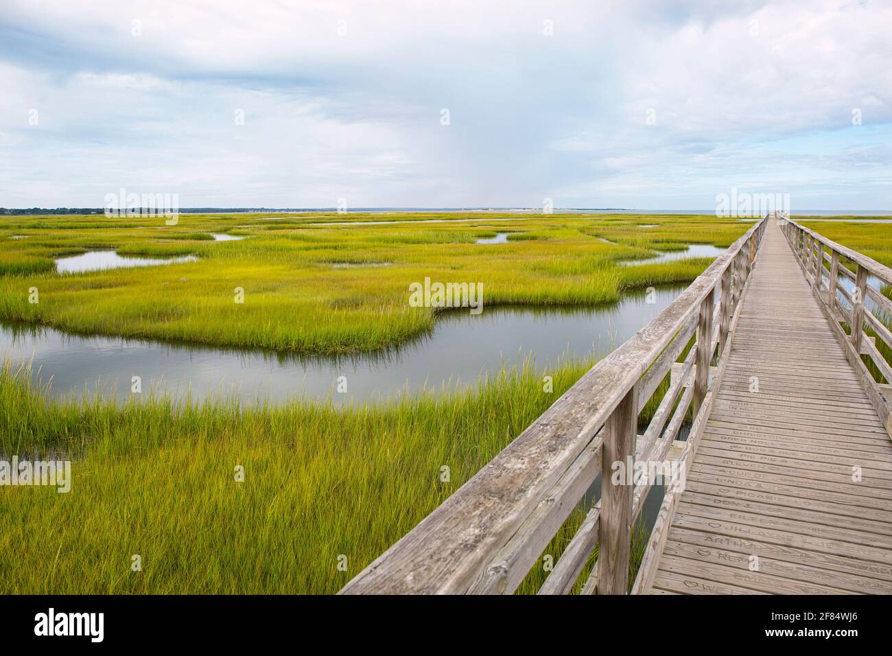 Bridge in marsh waterway on Cape Cod, Massachusetts Stock Photo - Alamy
