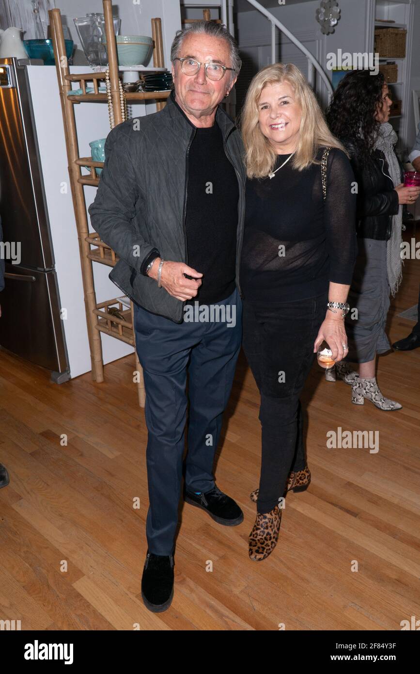 Steve Joester and Deb Joester attend Artist Luciana Pampalone Vax ...