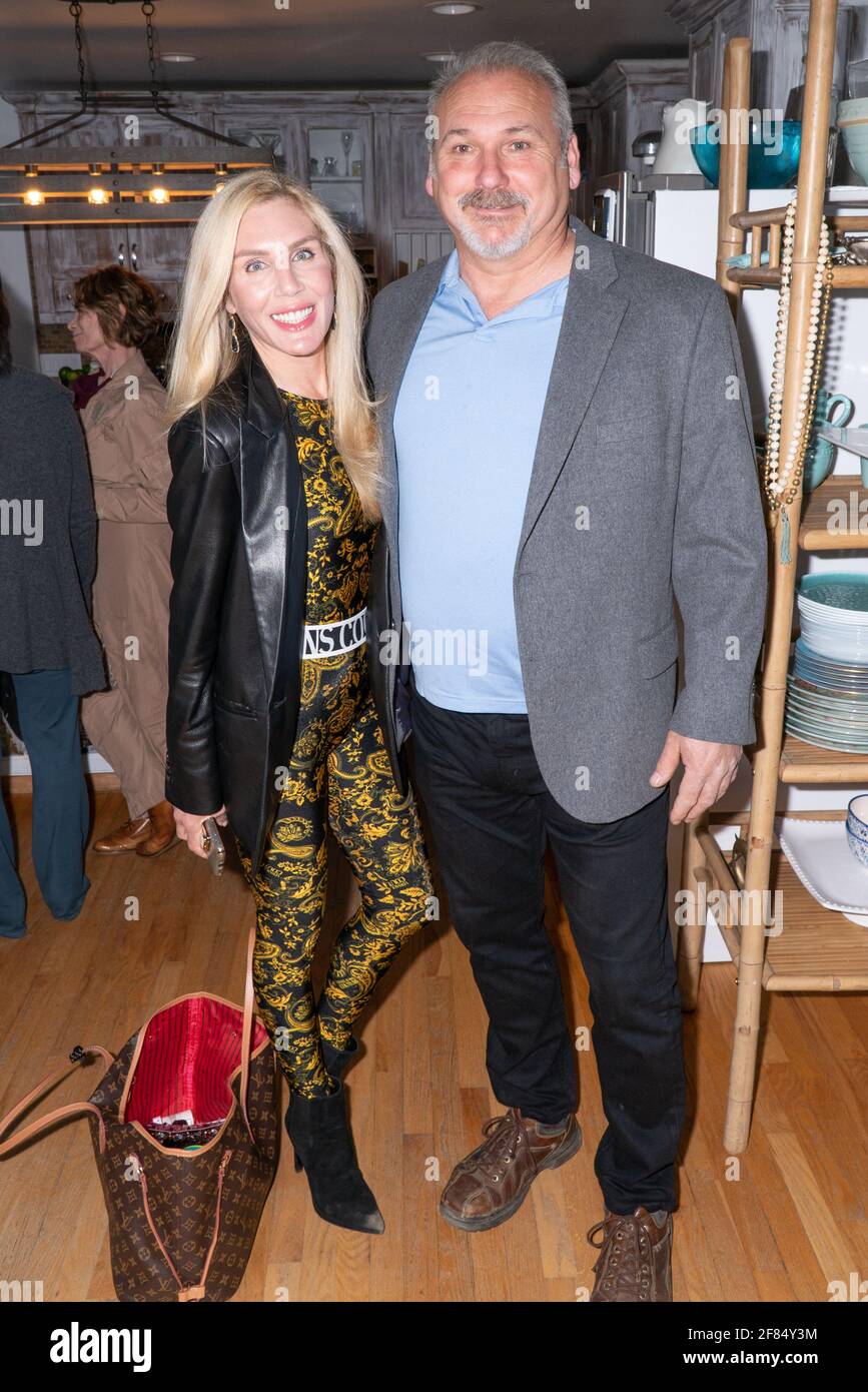 Tracy Brank and guest attend Artist Luciana Pampalone Vax Birthday ...