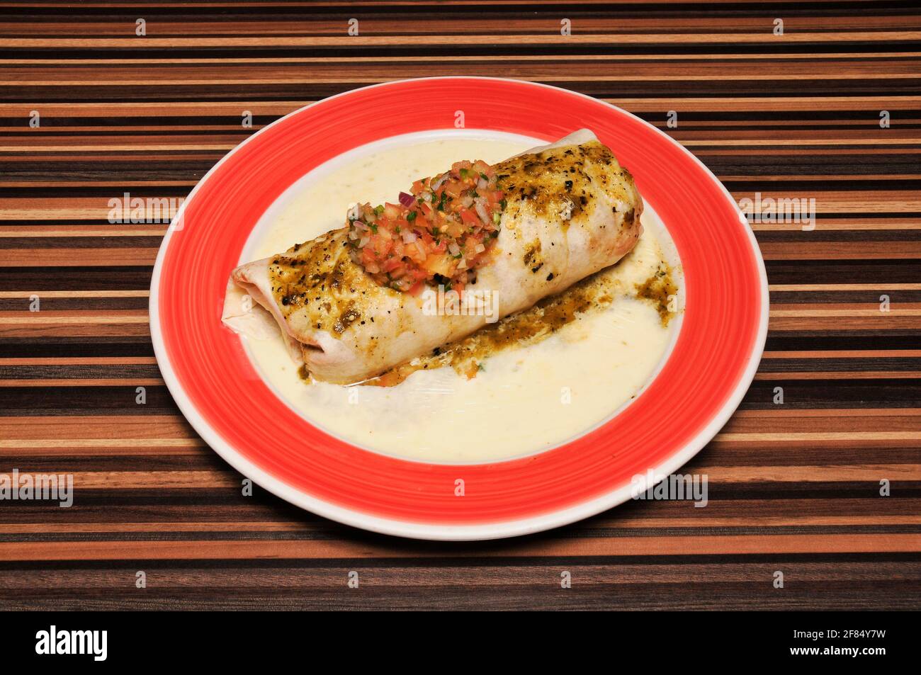 Authentic tex mex cuisine food known as the buritto Stock Photo - Alamy